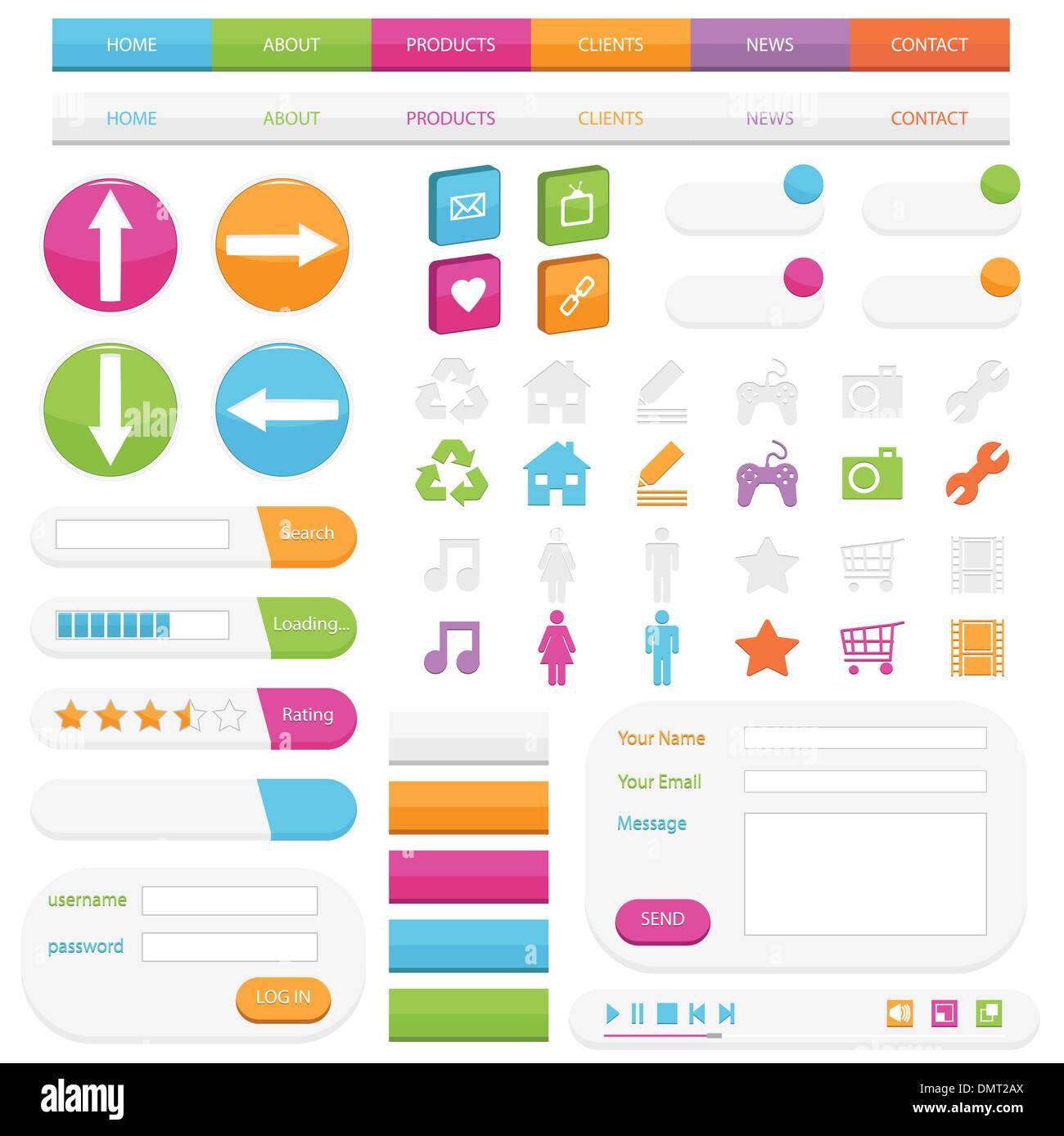 Objects isolated space graphic Stock Vector Images - Alamy