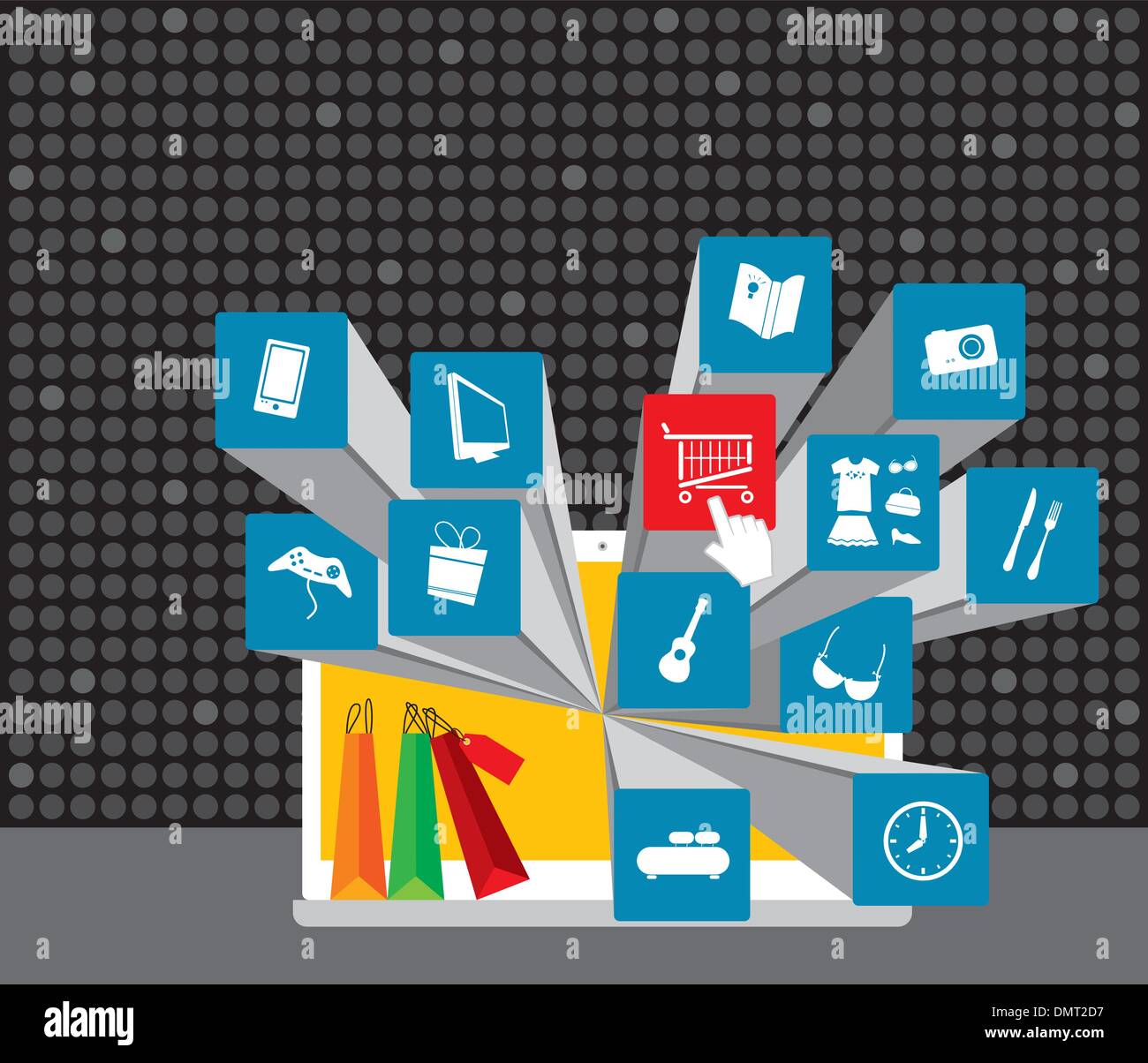 Online shopping website screen Stock Vector Images - Alamy