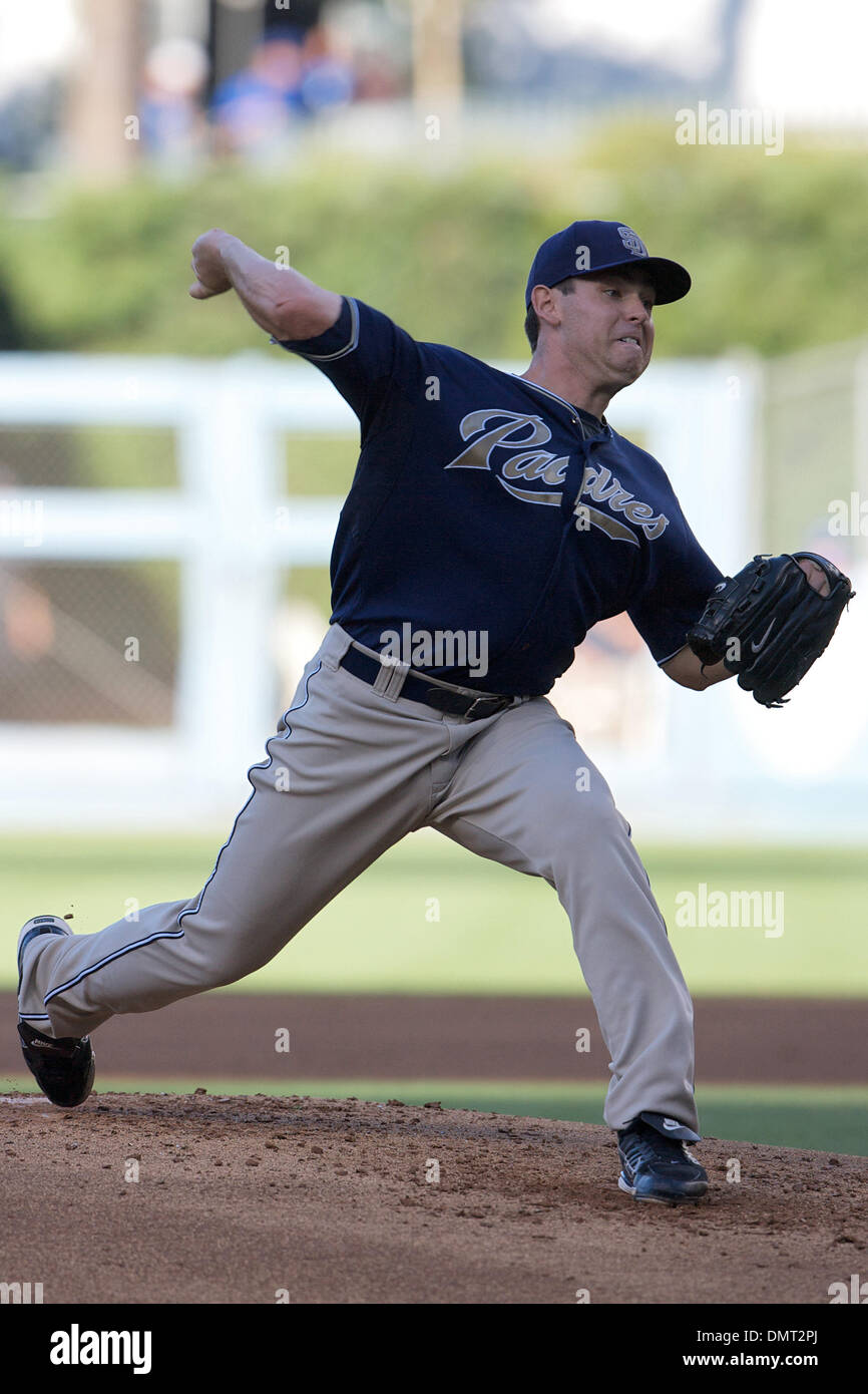 Game action between the San Diego Padres and Los Angeles Dodgers at ...