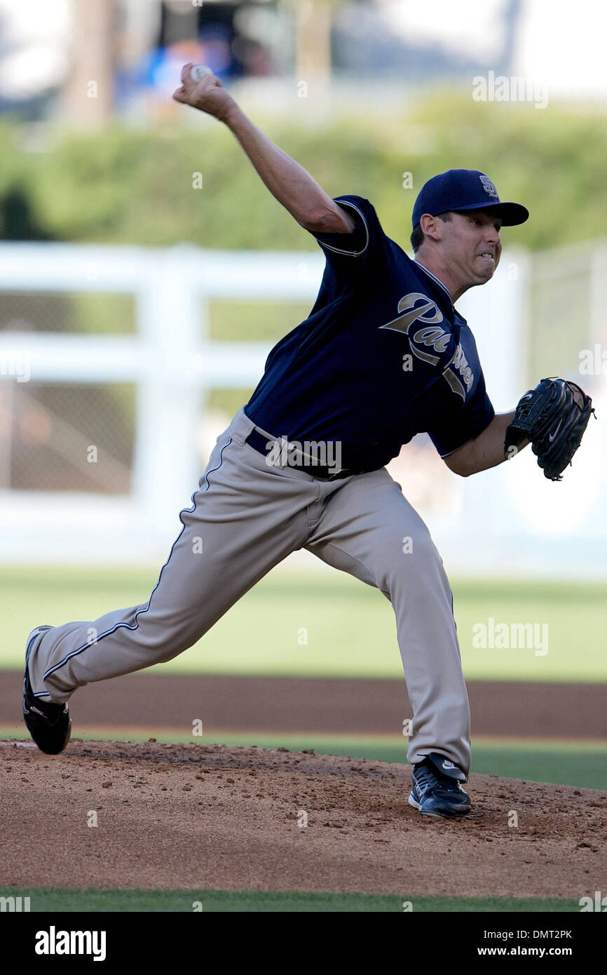 Game action between the San Diego Padres and Los Angeles Dodgers at ...