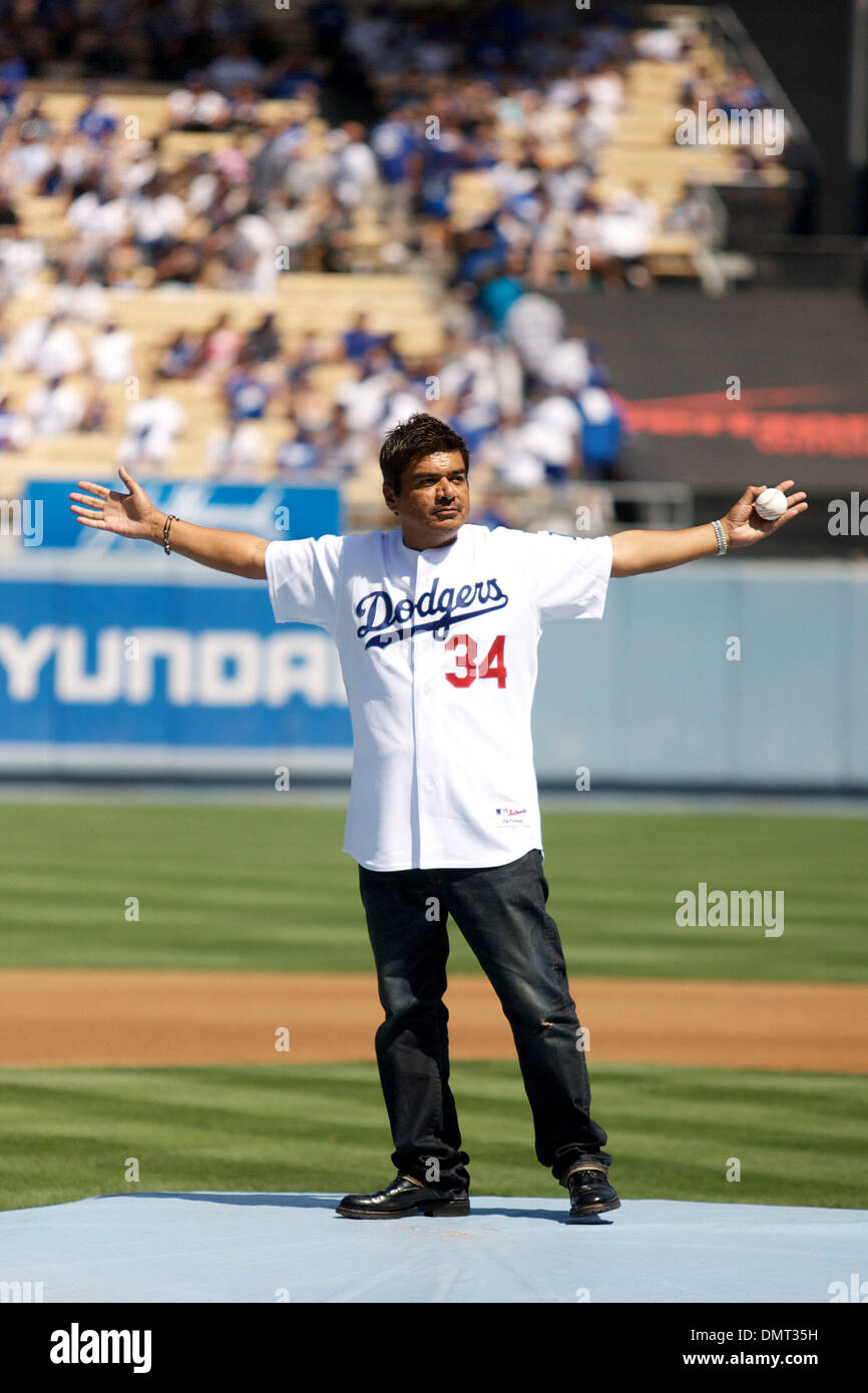 Comedian/Actor George Lopez takes a minute to salute the crowd at ...