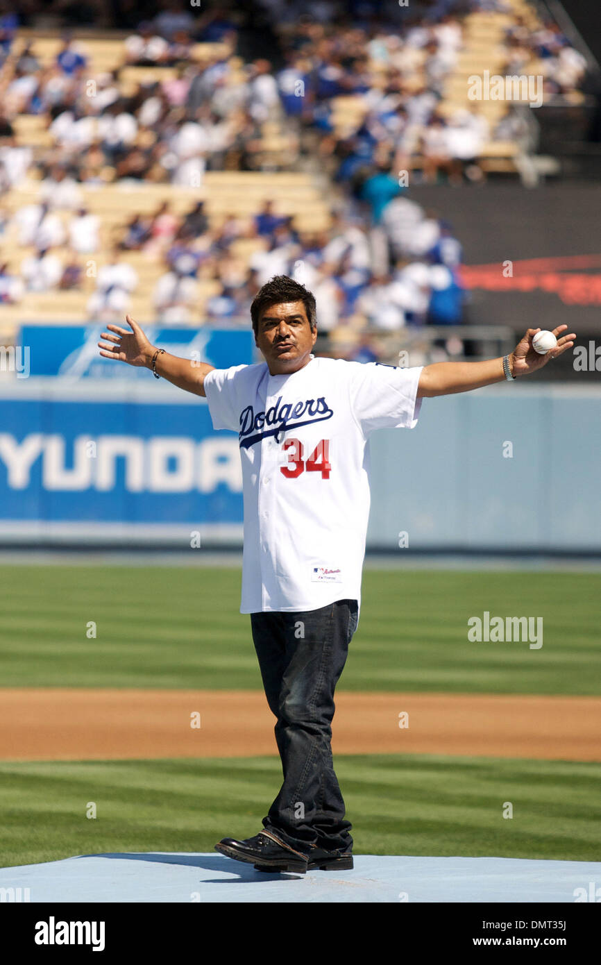 Comedian/Actor George Lopez takes a minute to salute the crowd at ...