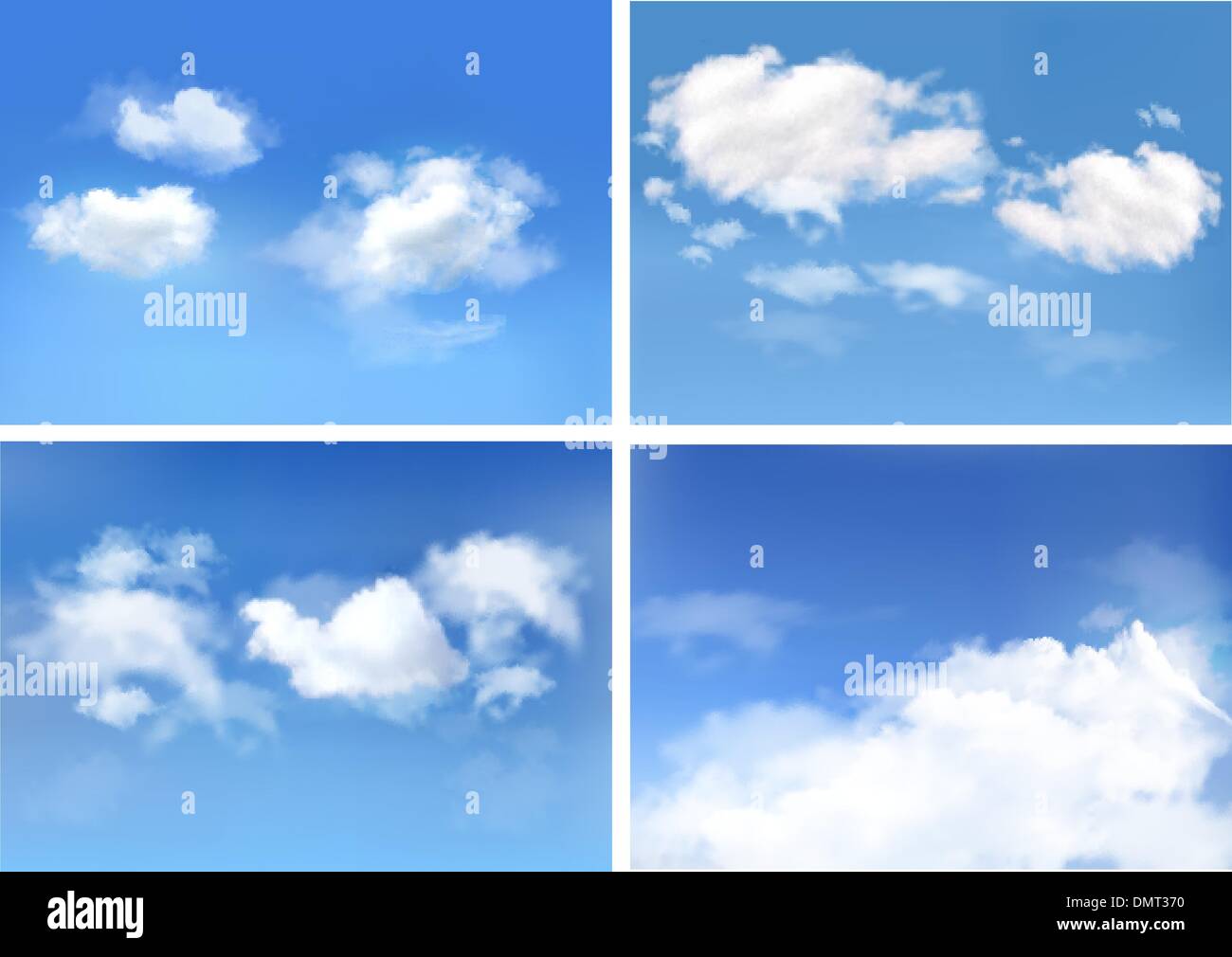 Blue sky with clouds. Vector backgrounds Stock Vector Image & Art - Alamy