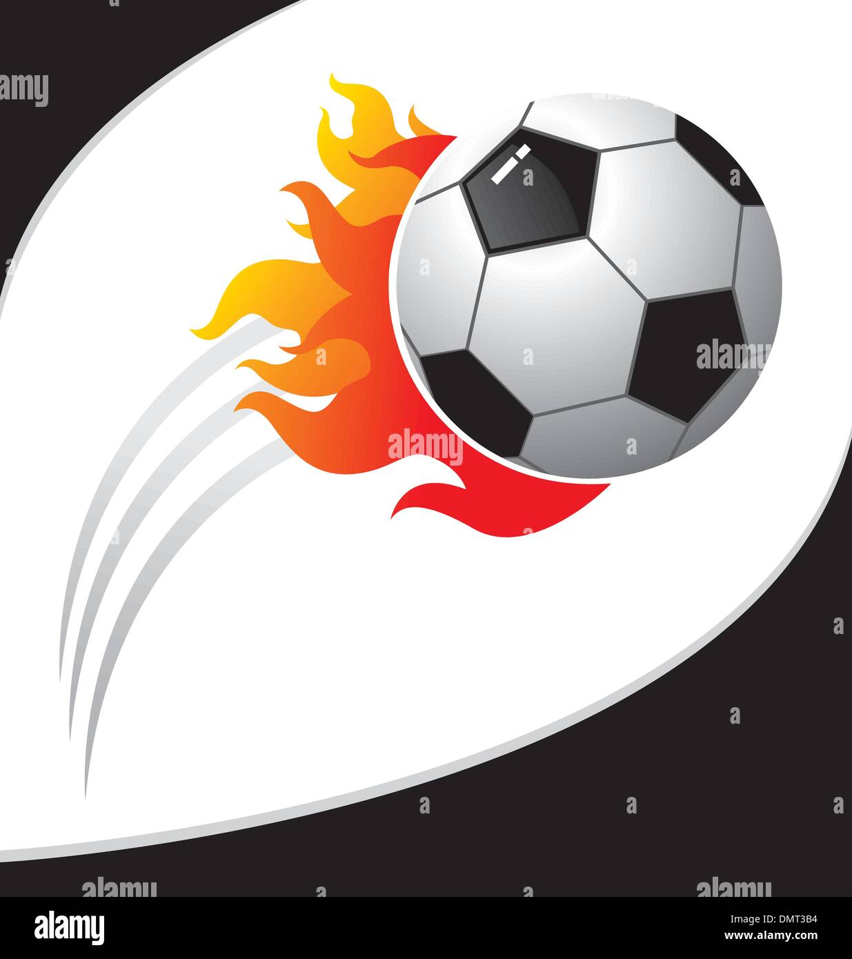 Fire football Stock Vector Images - Alamy