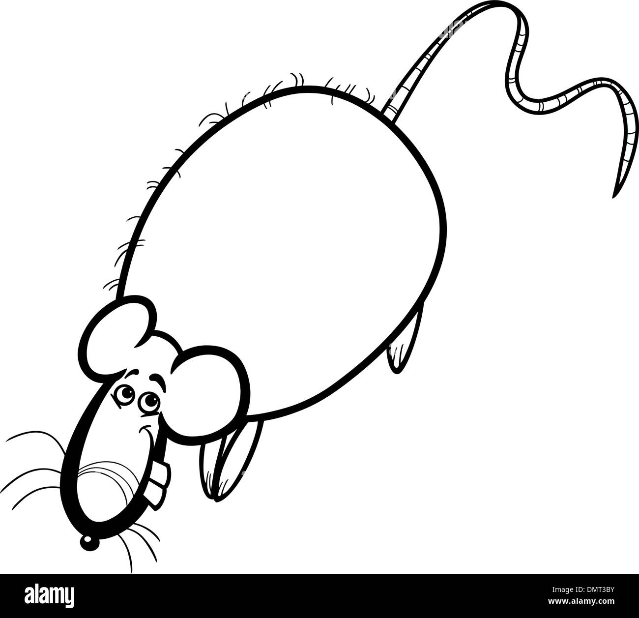 rat cartoon character for coloring book Stock Vector Image & Art - Alamy