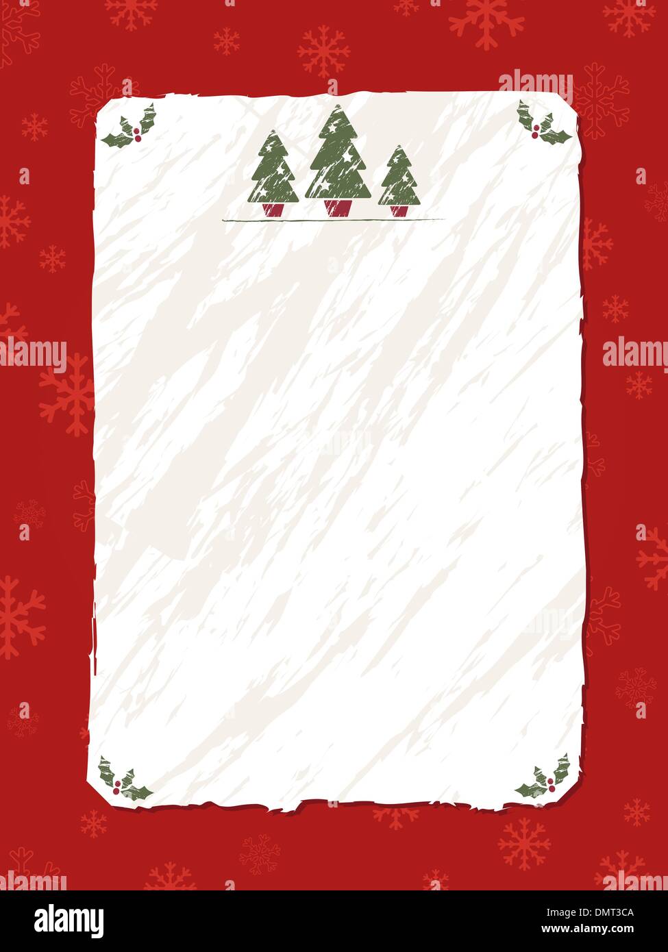 Blank paper christmas letter Stock Vector Images - Alamy