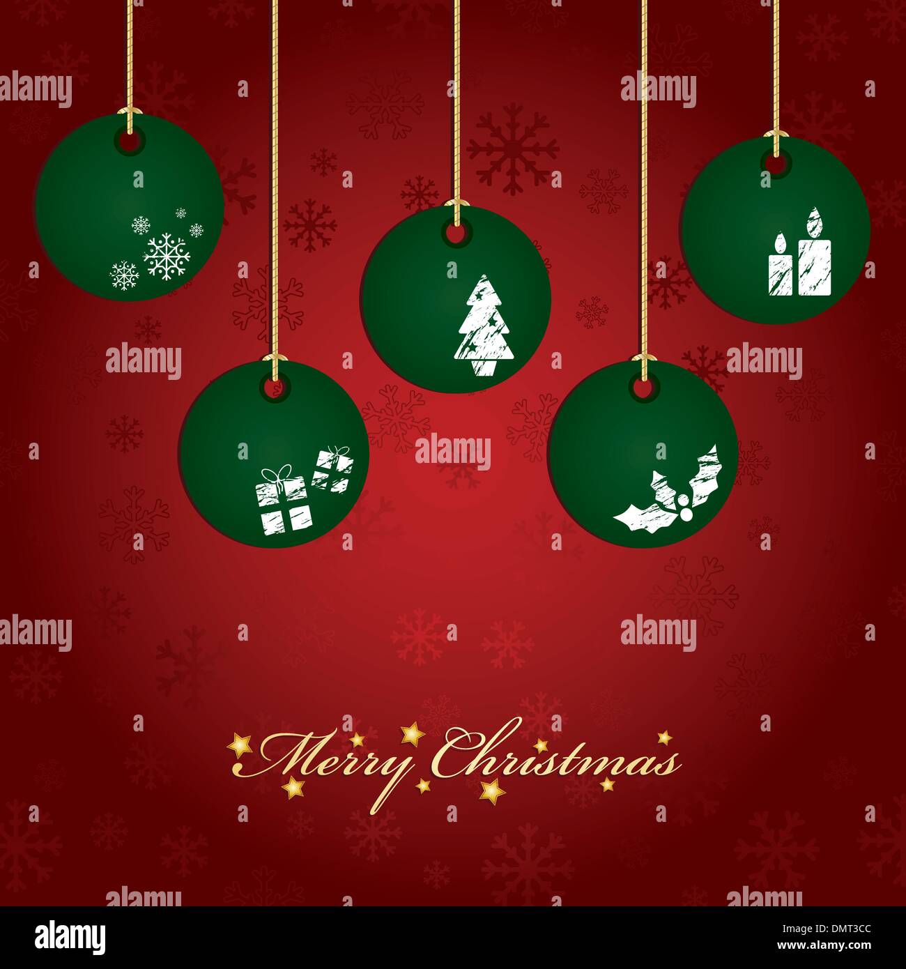 Christmas hanging decorations string Stock Vector Images - Alamy