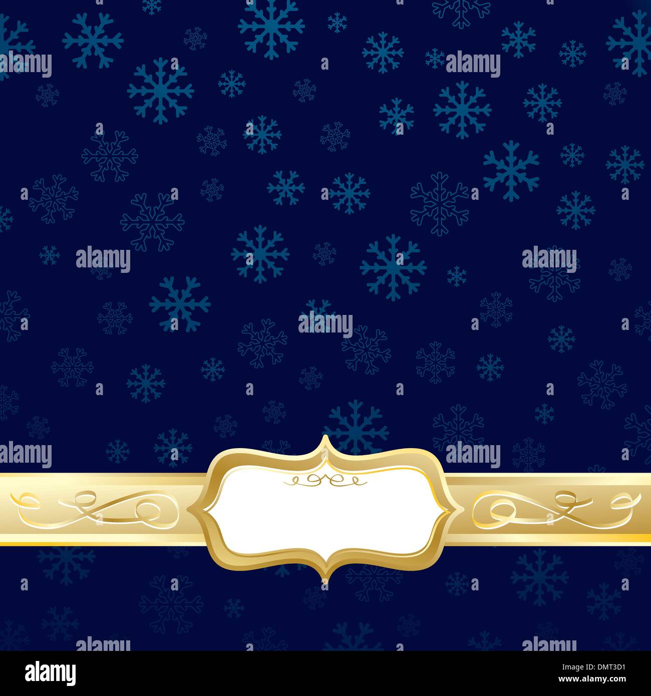 Blue christmas background frame gold Stock Vector Images - Alamy