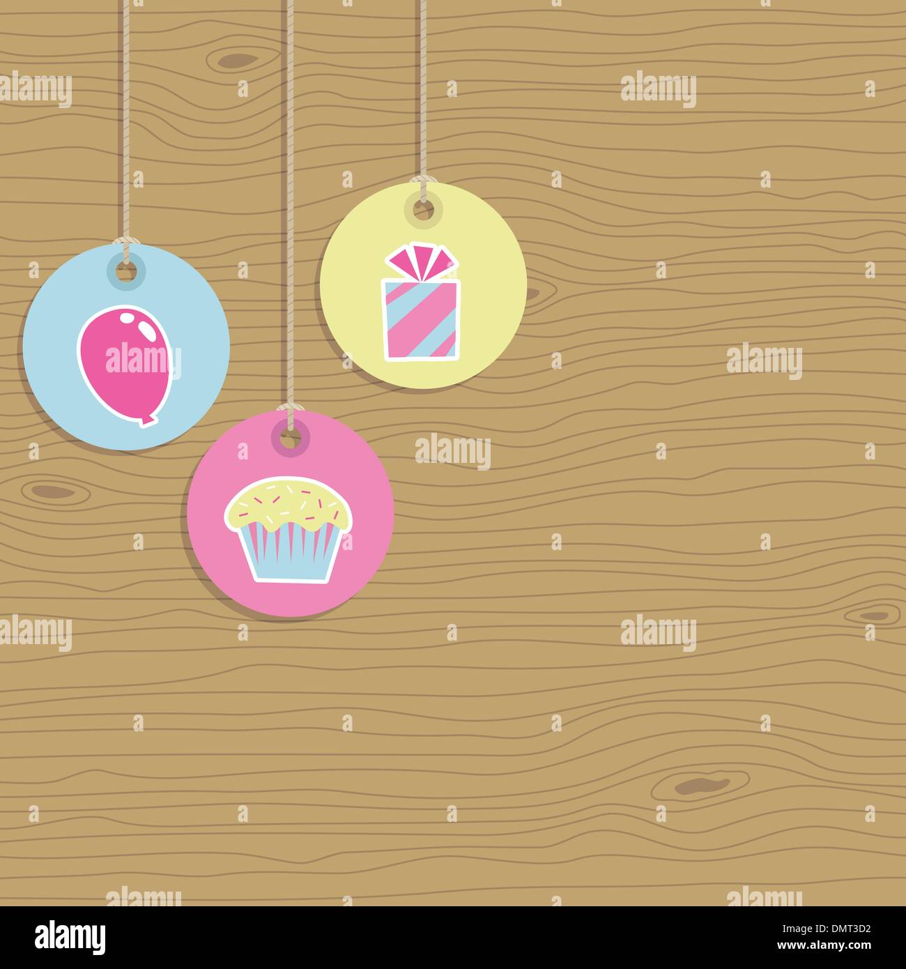 Birthday tags vector vectors hi-res stock photography and images - Alamy