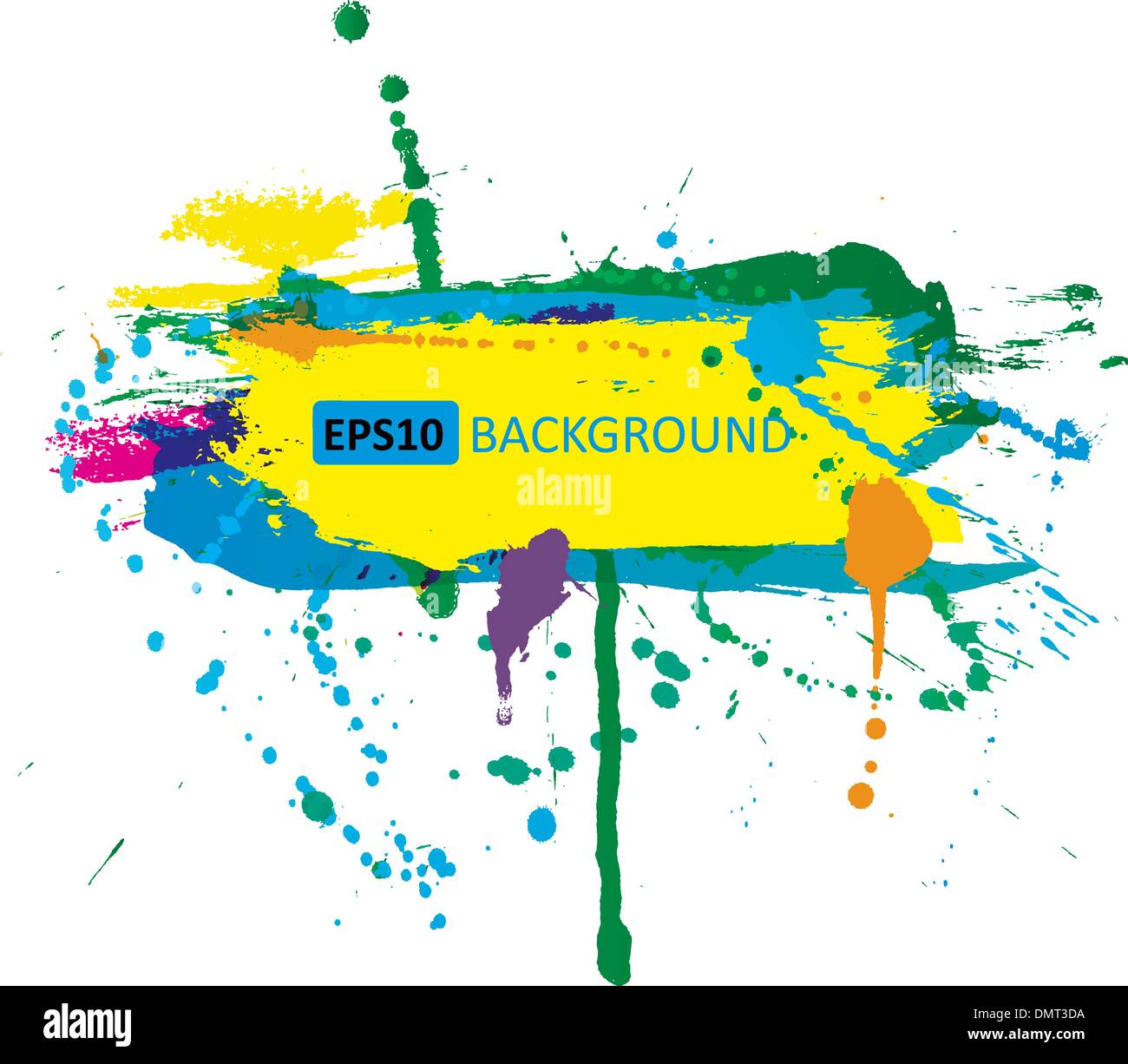 Colorful grunge banner with ink splashes Stock Vector Image & Art - Alamy