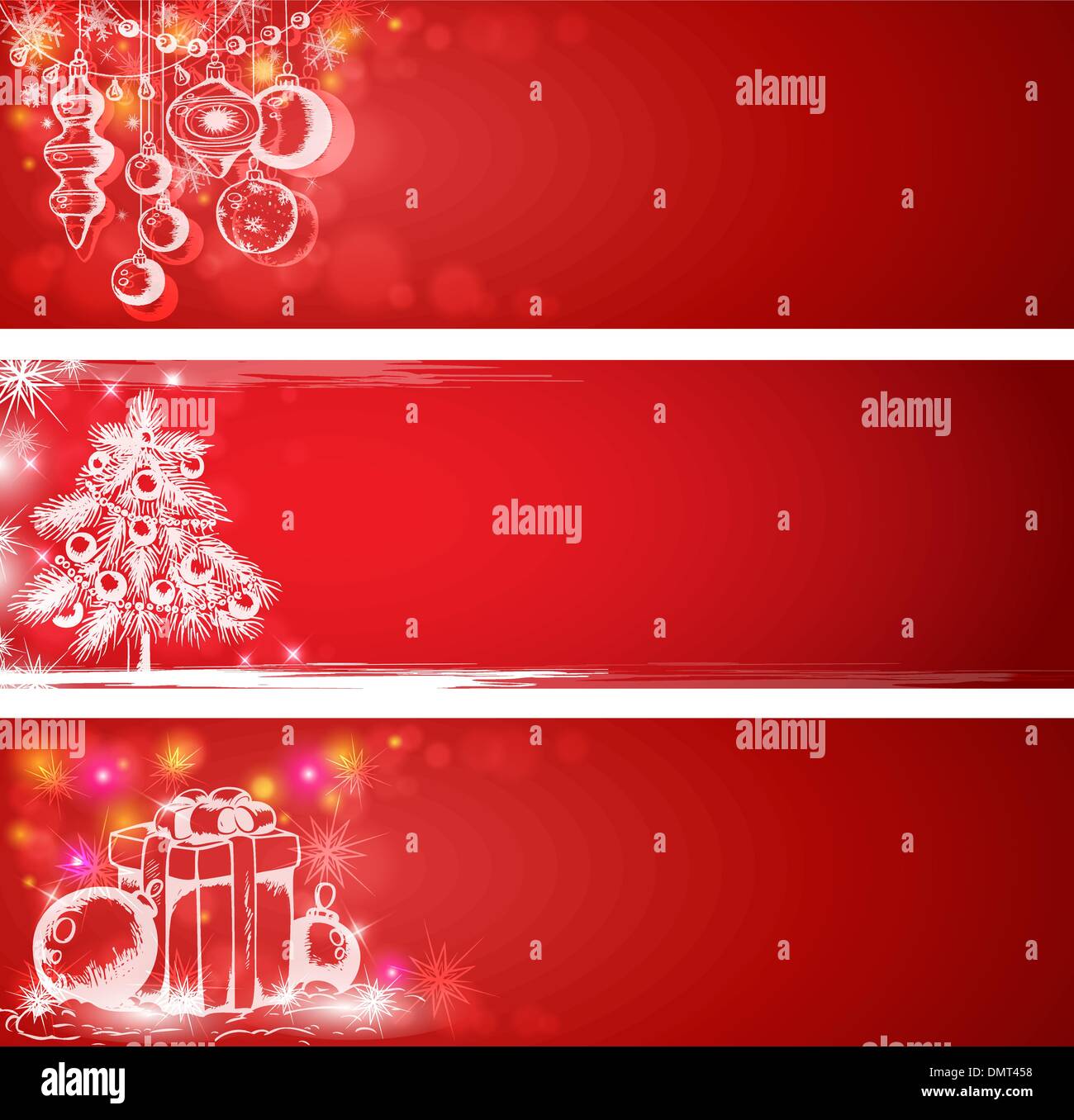 Christmas background shining garland Stock Vector Images - Alamy