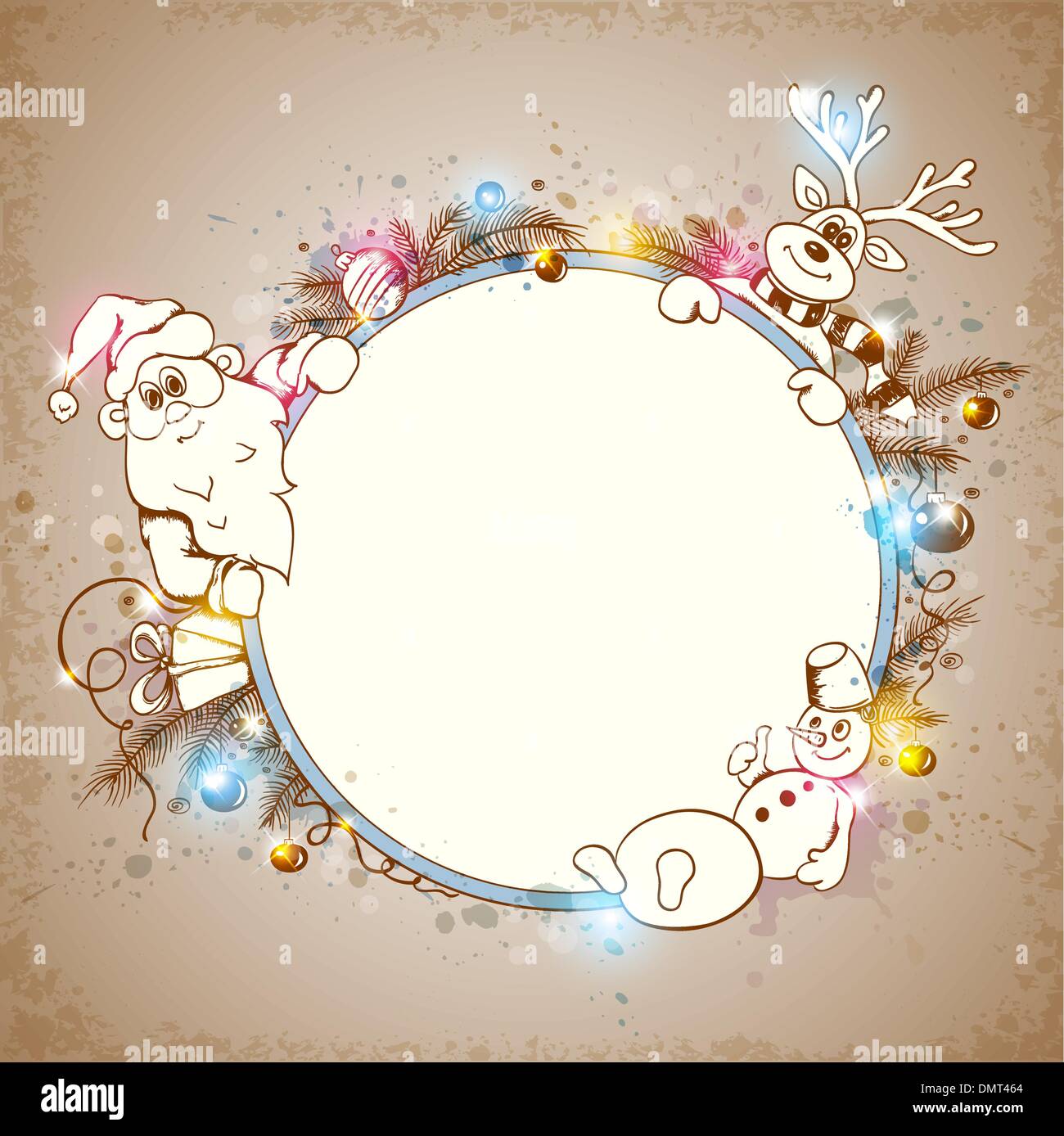 Christmas background with Santa Clause Stock Vector Image & Art - Alamy