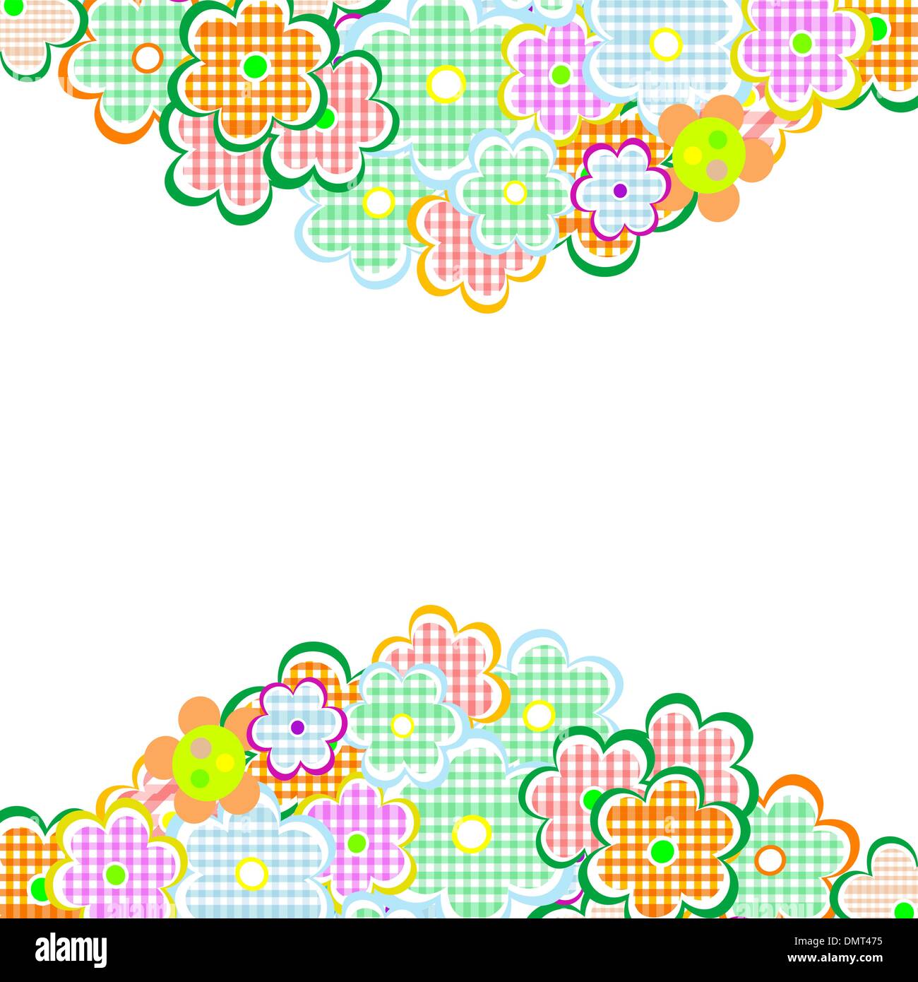Beautiful Flowers Border. design vector Floral pattern Stock Vector ...