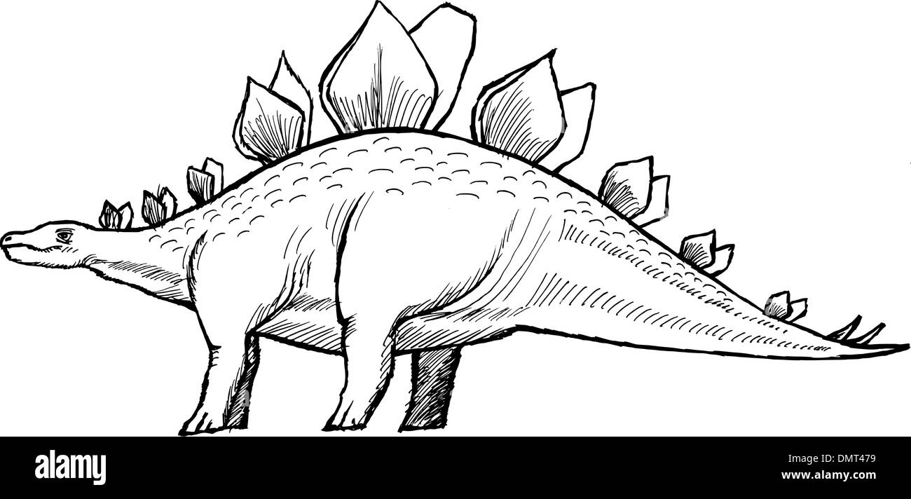 Stegosaurus vector vectors hi-res stock photography and images - Alamy