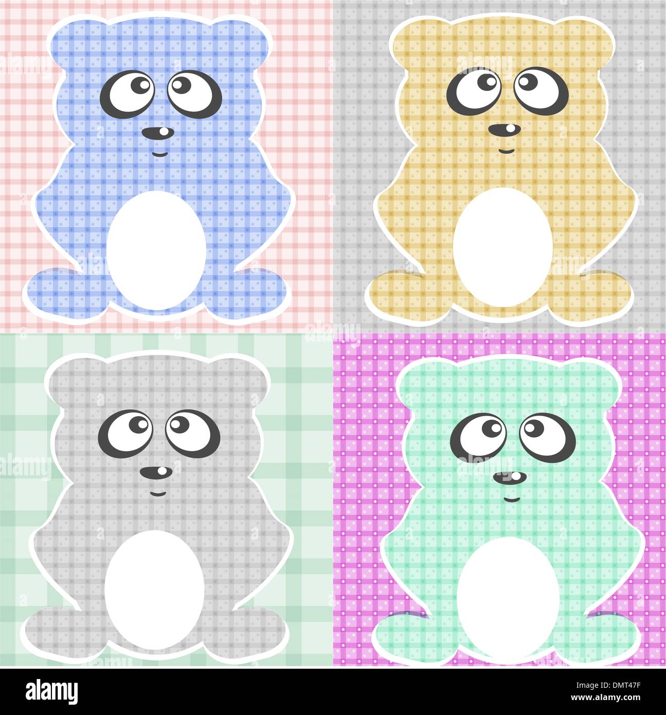 Cute beige bear baby Stock Vector Images - Alamy