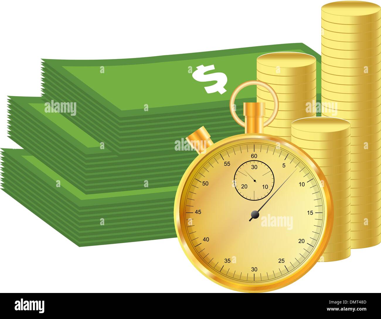 Money stopwatch hi-res stock photography and images - Alamy