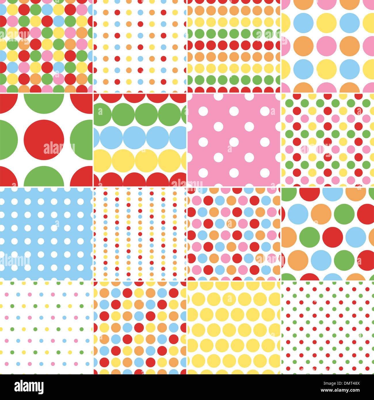 seamless retro dot pattern print Stock Vector Image & Art - Alamy