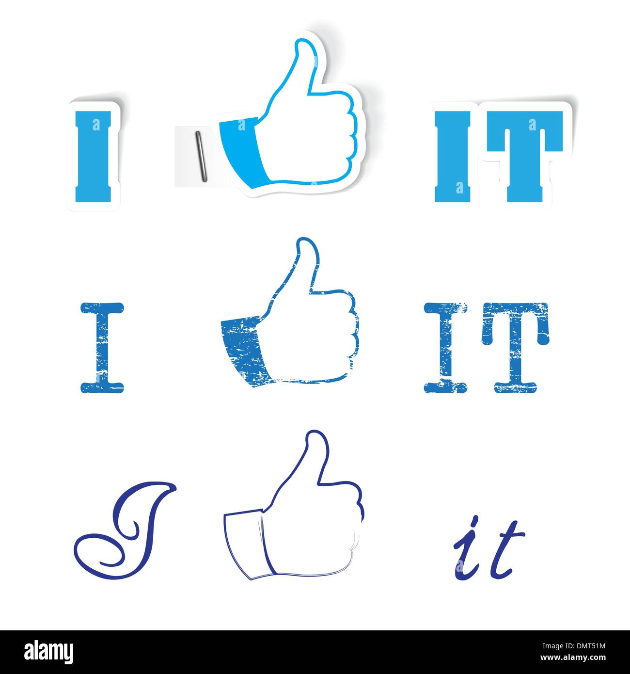 Like sticker Stock Vector Images - Alamy