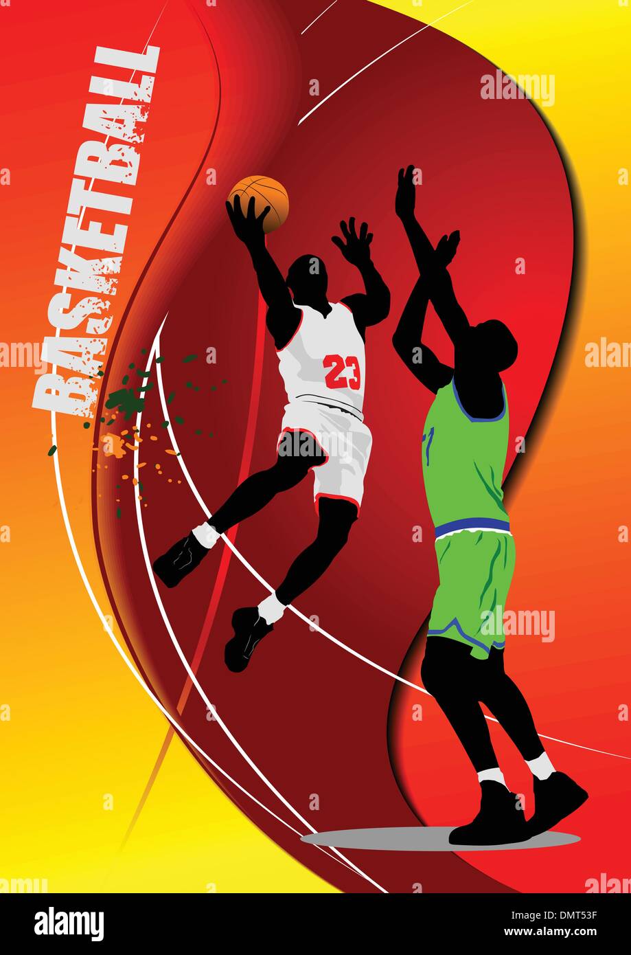 Basketball poster. Vector illustration Stock Vector Image & Art - Alamy