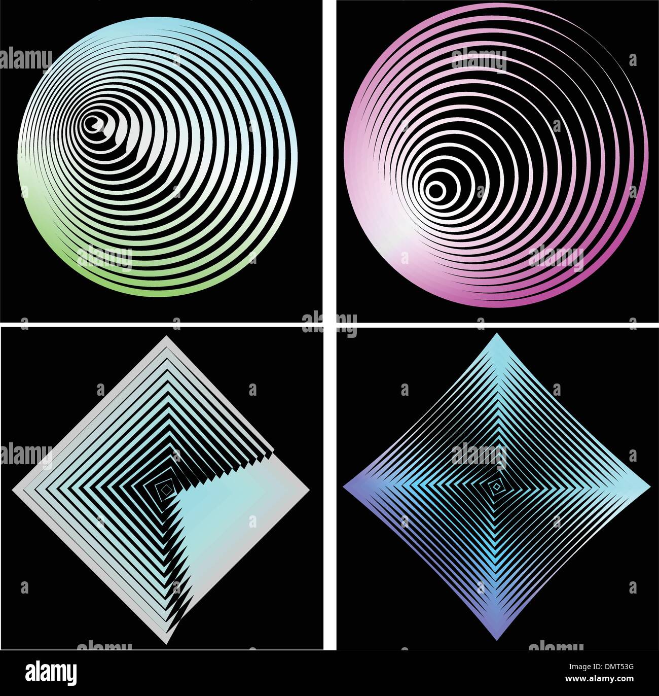 Set of abstract design elements. Vector illustration Stock Vector Image ...