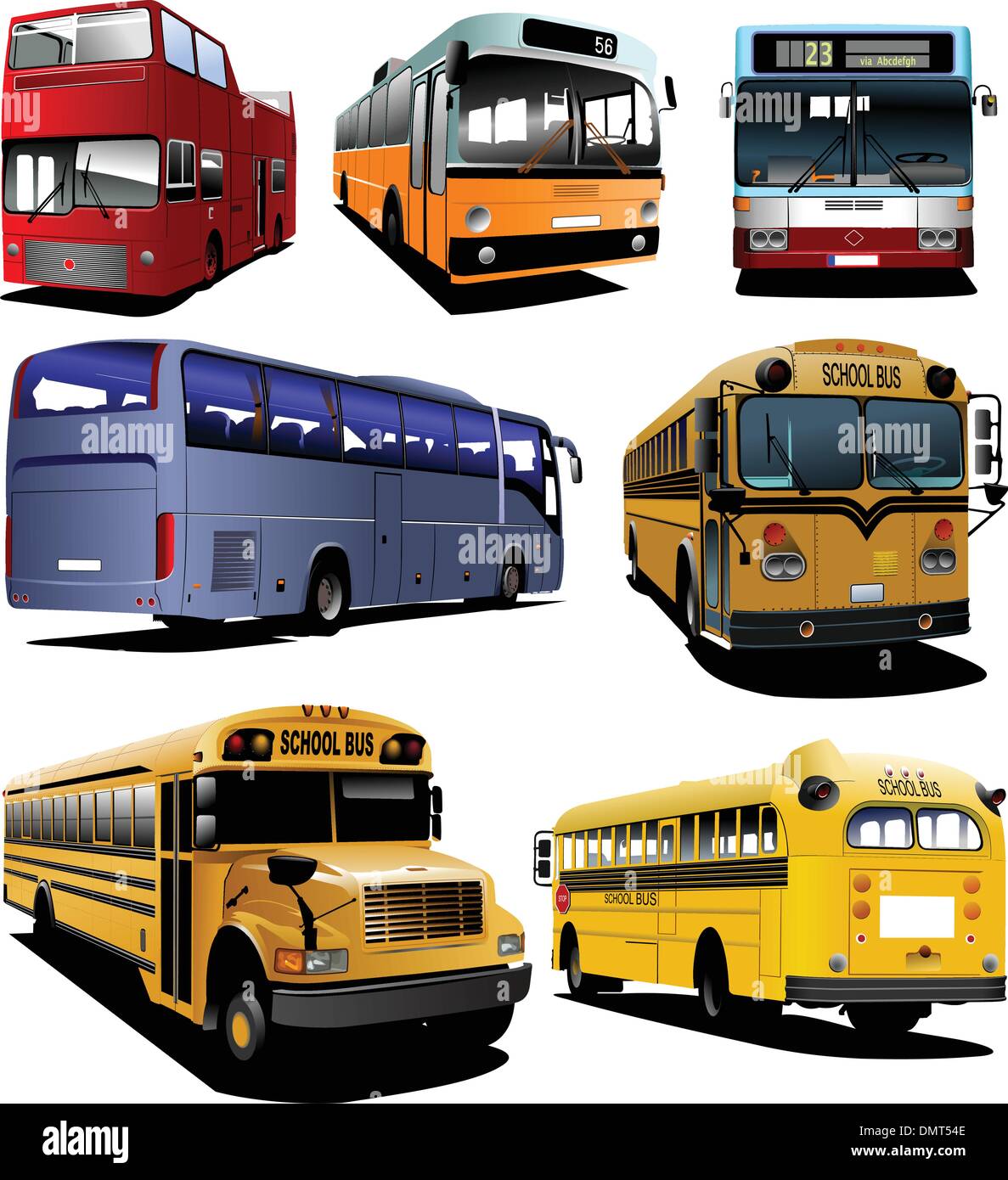 Buses bus tour Stock Vector Images - Alamy