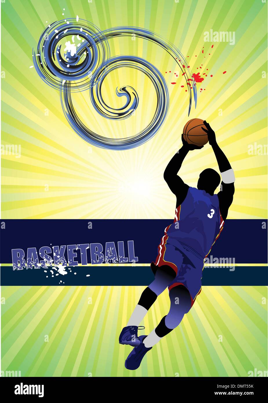 Basketball poster. Vector illustration Stock Vector Image & Art - Alamy