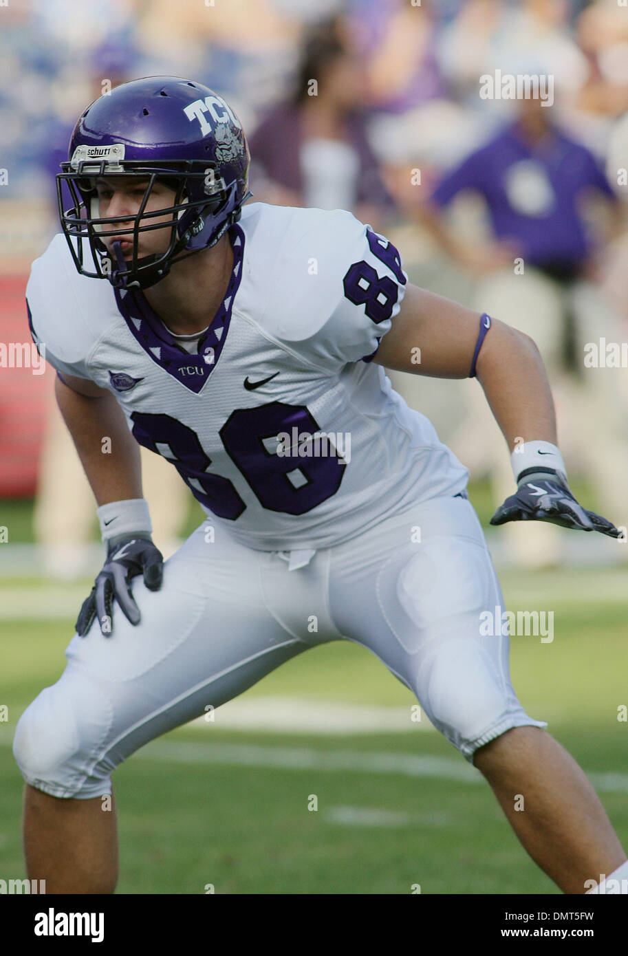 TCU Corey Fuller protects his kicker during a point after attempt ...