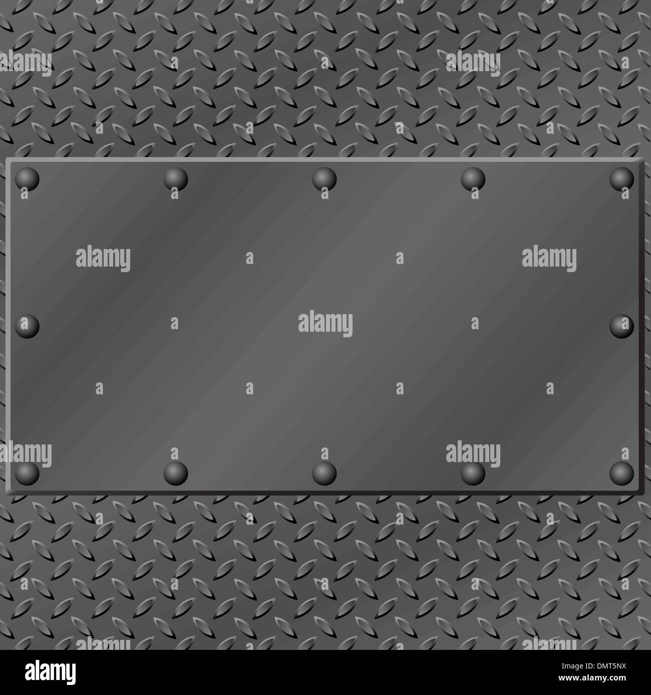 Metal plate with rivets Stock Vector Images - Alamy