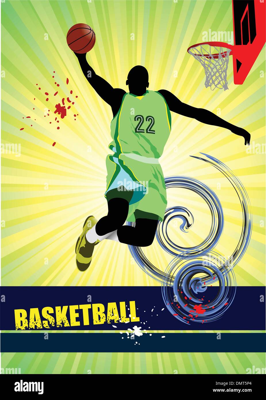 Basketball poster. Vector illustration Stock Vector Image & Art - Alamy