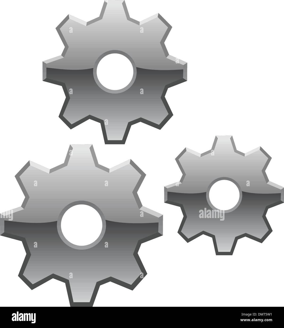 Isolated Vector Gears on white background Stock Vector Image & Art - Alamy