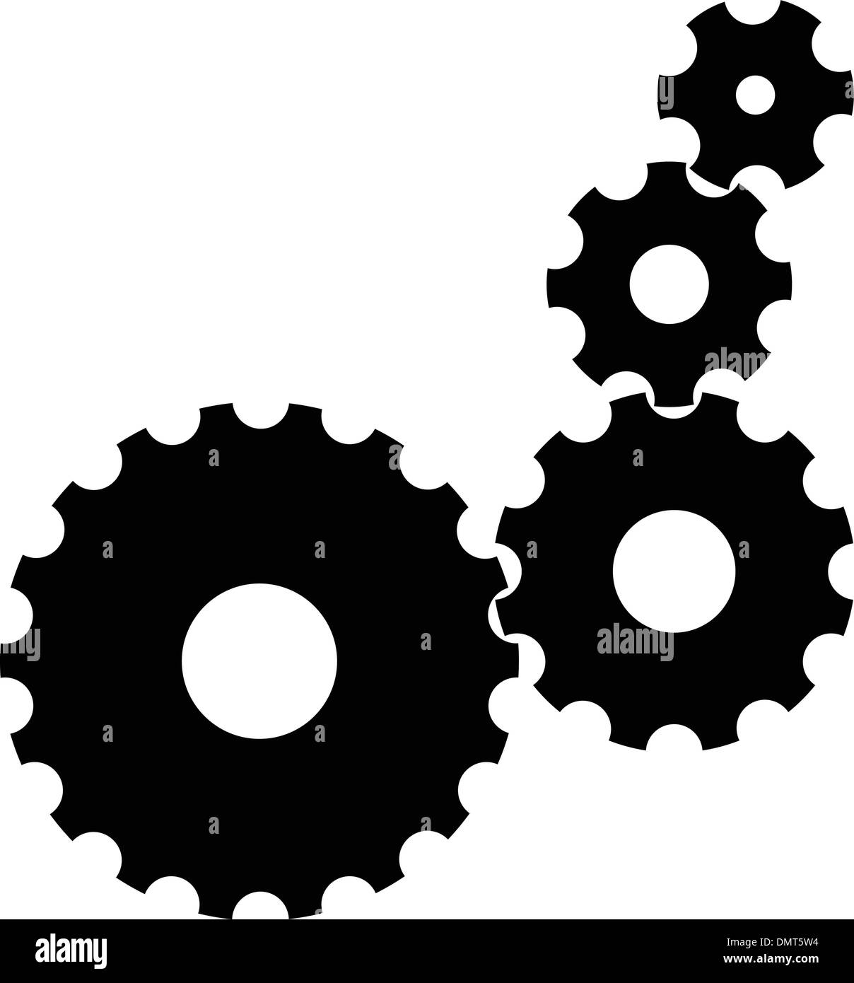 Isolated Vector Gears on white background Stock Vector Image & Art - Alamy