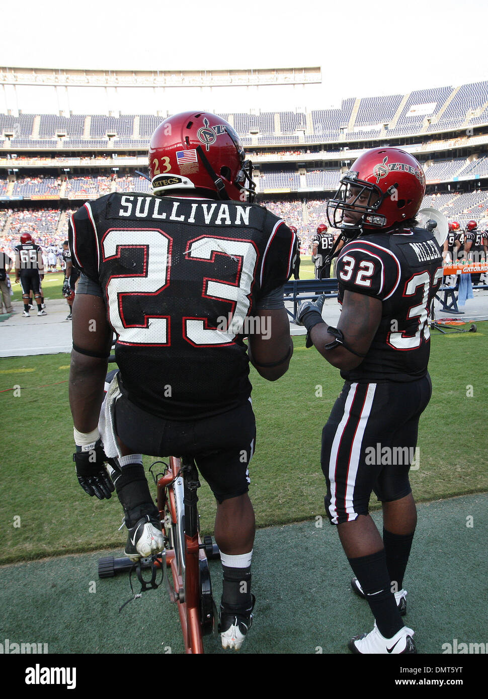 San Diego State Aztecs Brandon Sullivan (23) and Anthony Miller (32) on ...