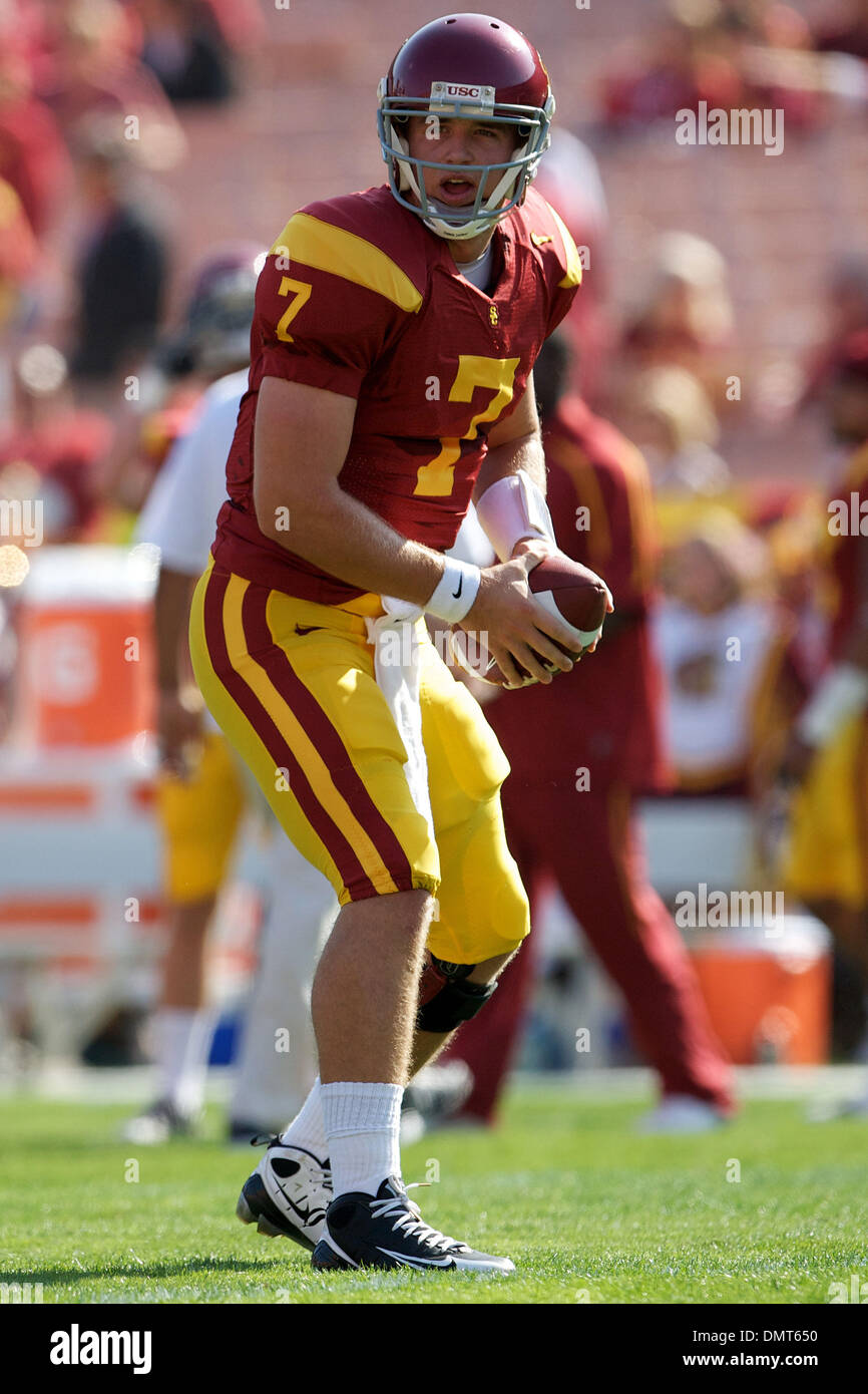 Stanford Cardinal visiting the USC Trojans at the Los Angeles Memorial ...
