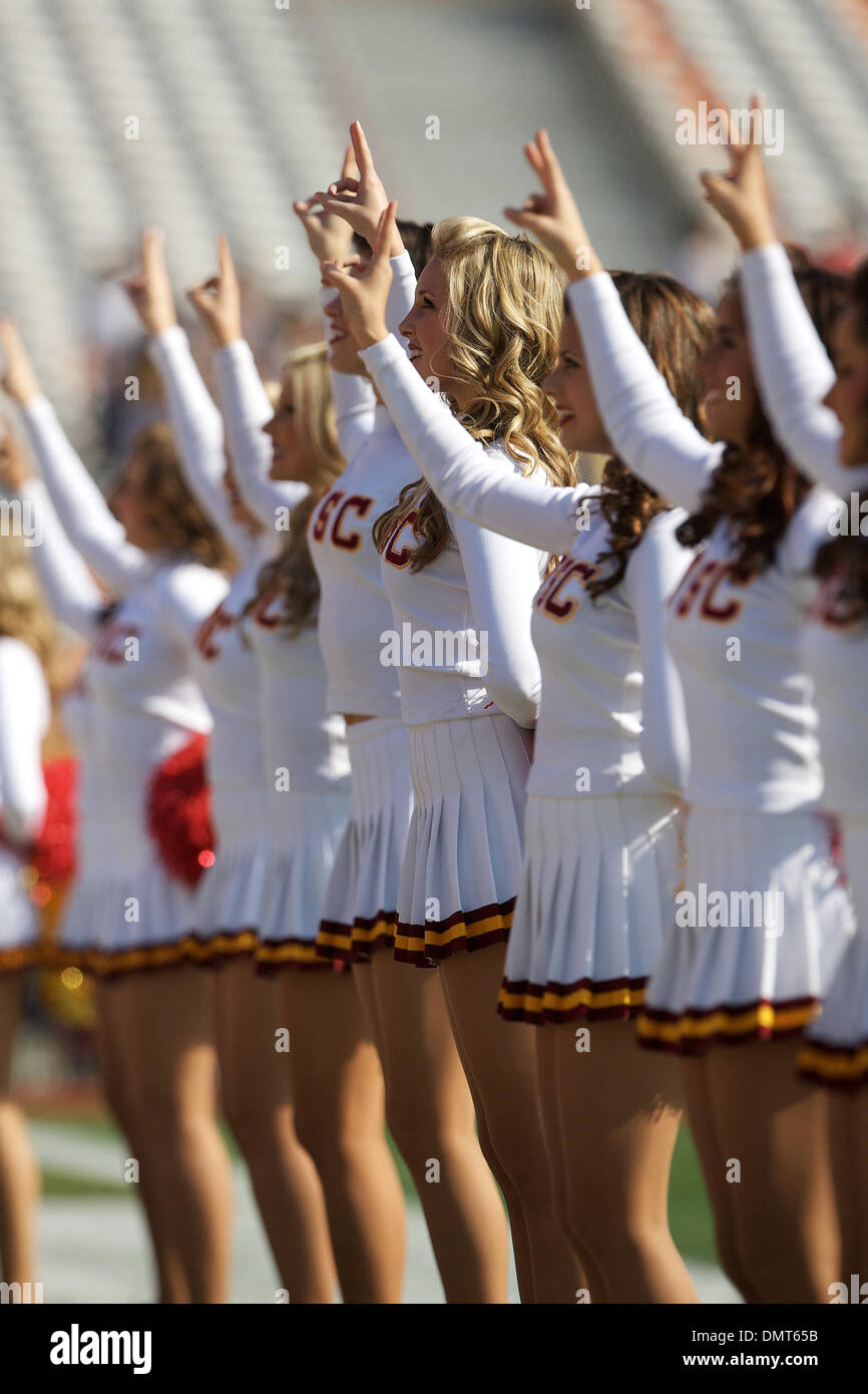 Stanford Cardinal visiting the USC Trojans at the Los Angeles Memorial ...