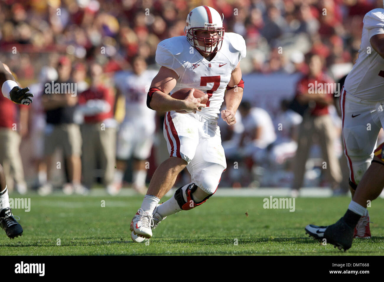 Stanford Cardinal visiting the USC Trojans at the Los Angeles Memorial ...