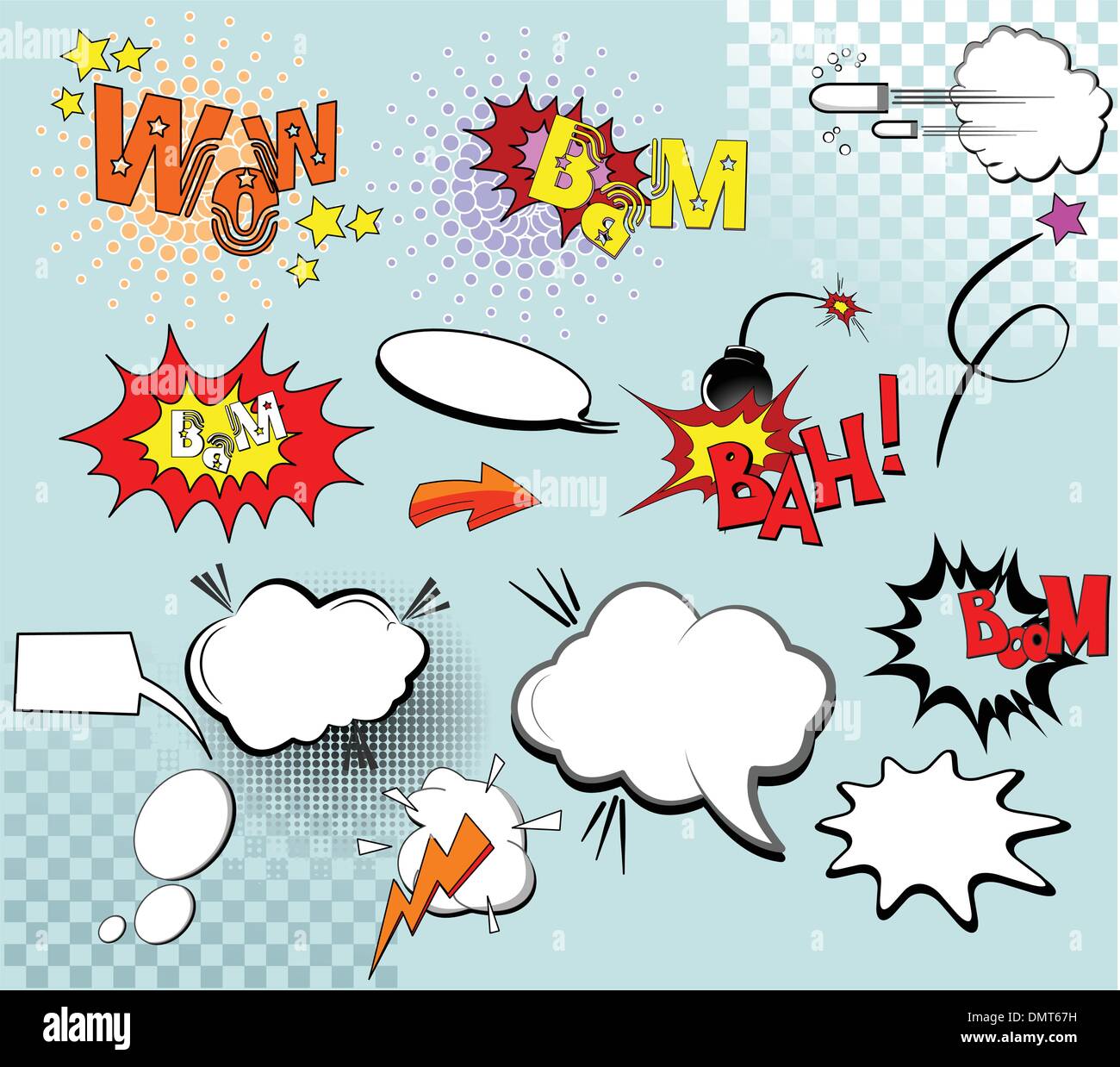 Big set of comic elements for your design Stock Vector Image & Art - Alamy
