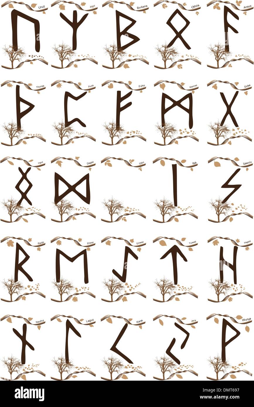 Rune vector vectors hi-res stock photography and images - Alamy