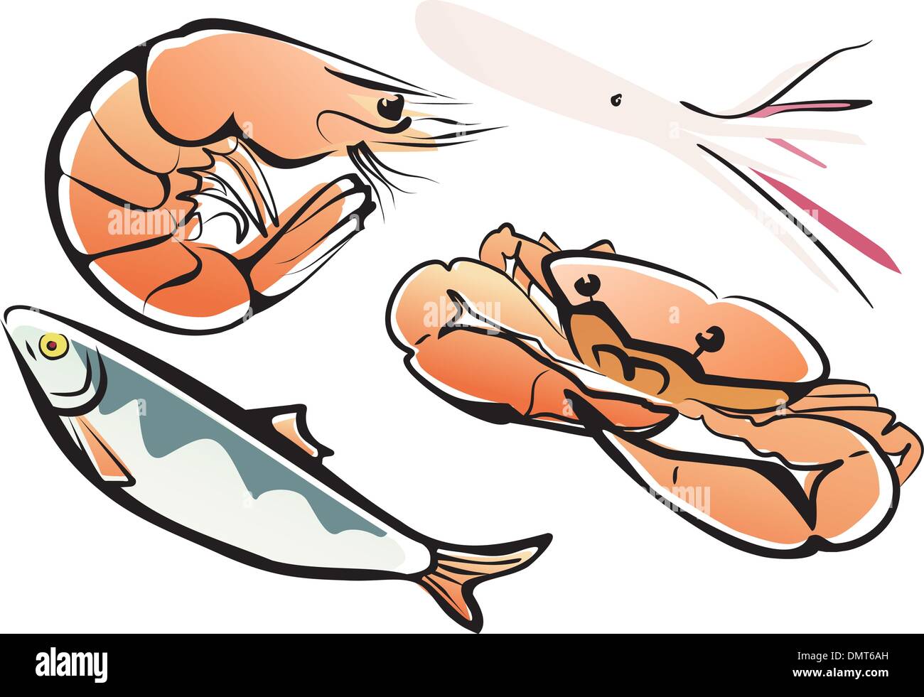 Edible art illustration Stock Vector Images - Alamy