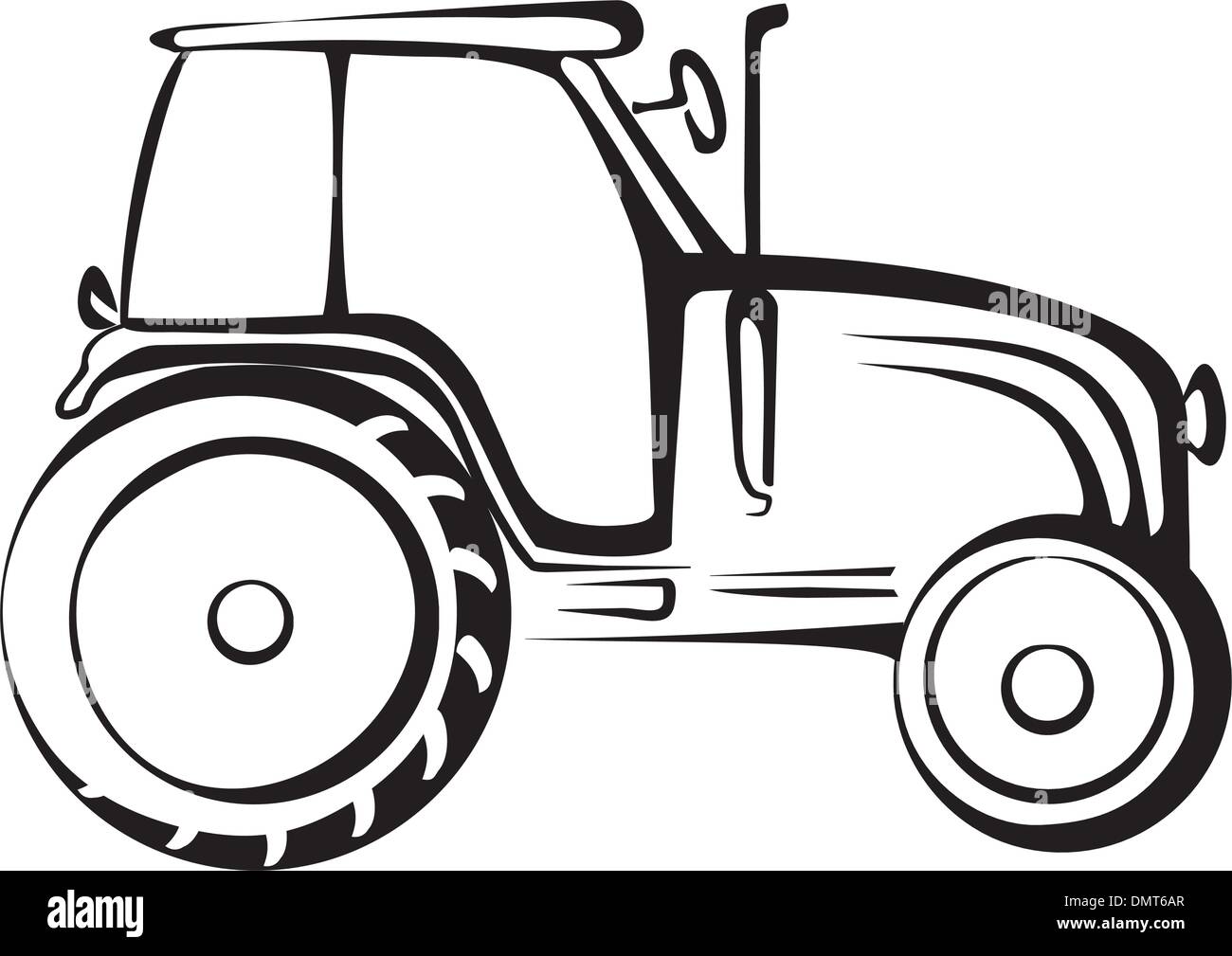 Tractor black icon concept hi-res stock photography and images - Alamy