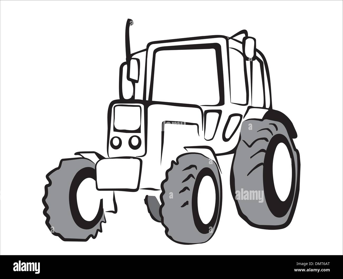 Tractor black icon concept hi-res stock photography and images - Alamy