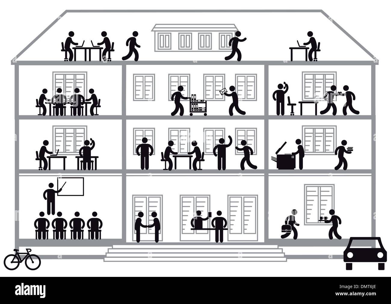 Team building vector vectors hi-res stock photography and images - Alamy