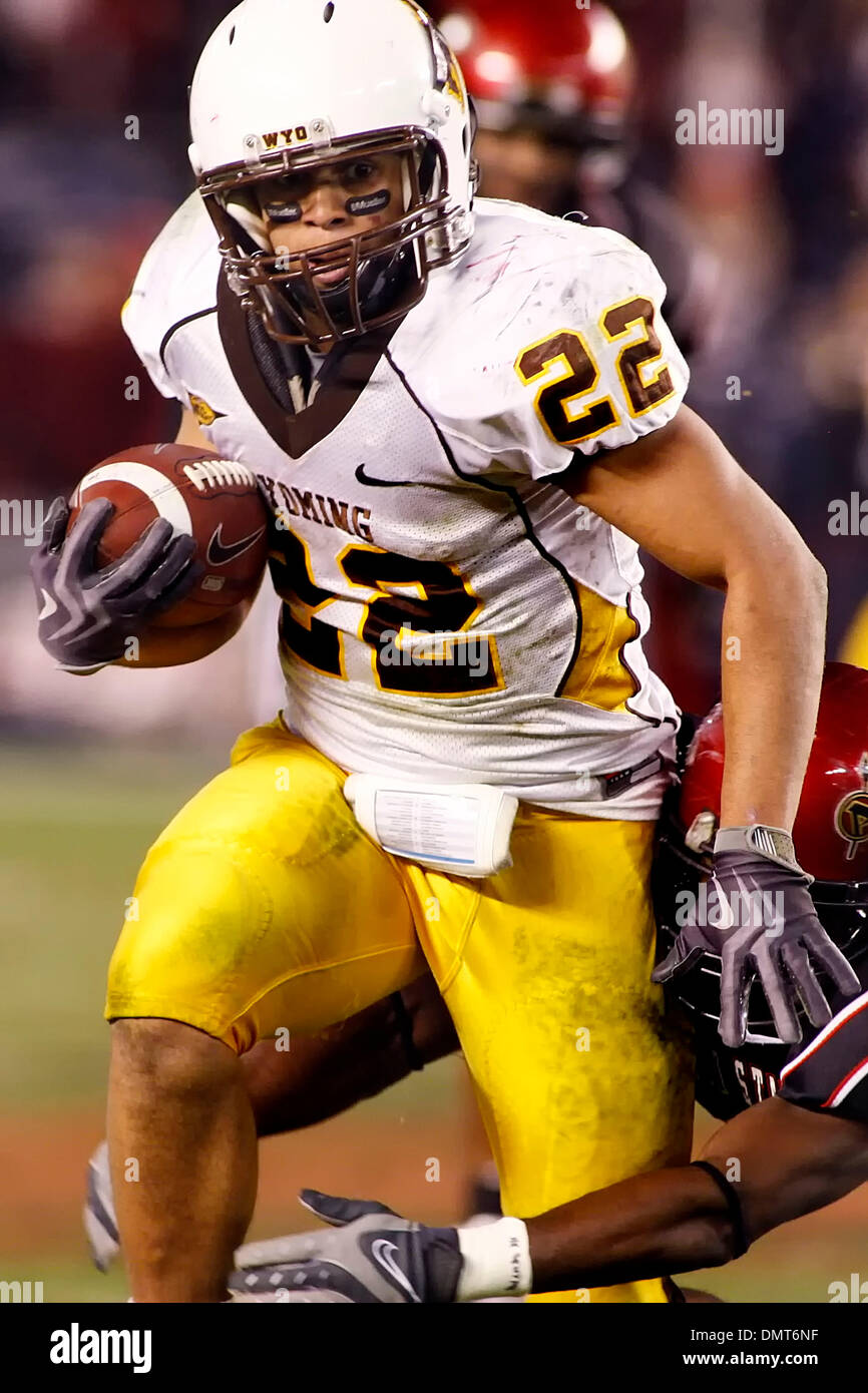 University of Wyoming Cowboy's Brandon Stewart is brought down by the ...