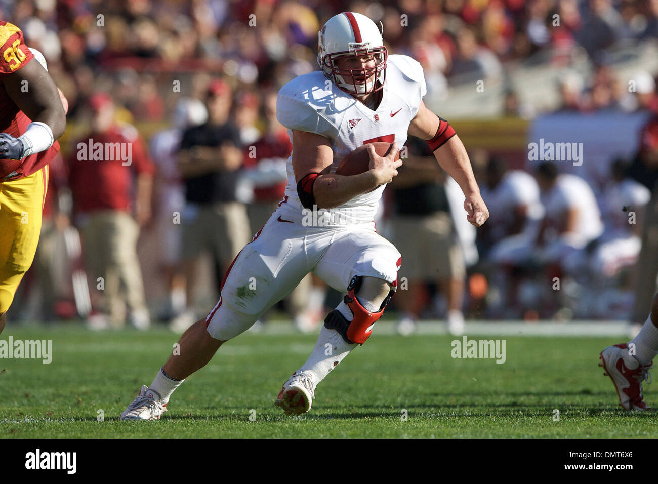 Stanford Cardinal visiting the USC Trojans at the Los Angeles Memorial ...