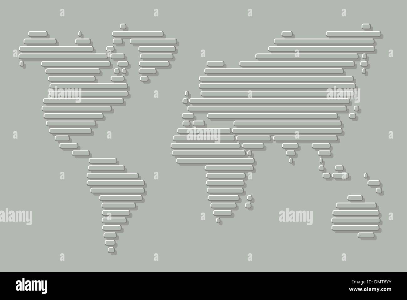 Simplified world map hi-res stock photography and images - Alamy
