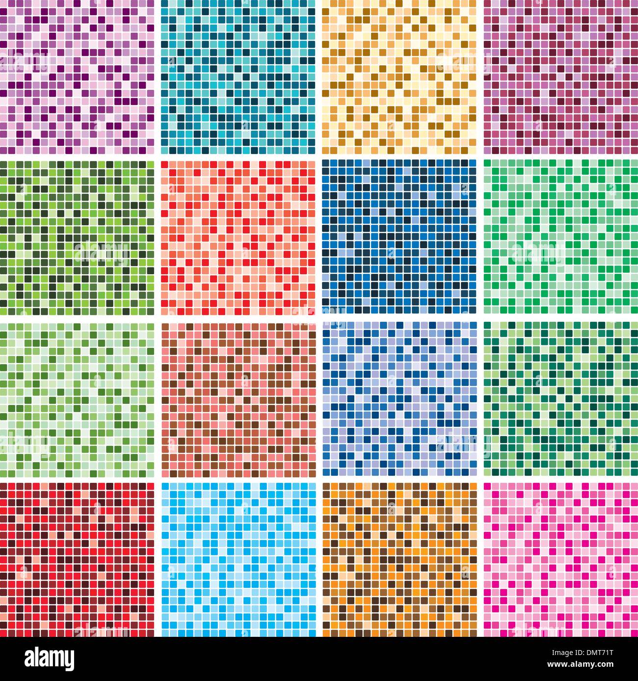 Abstract Colorful Tile Backgrounds Stock Vector Image And Art Alamy