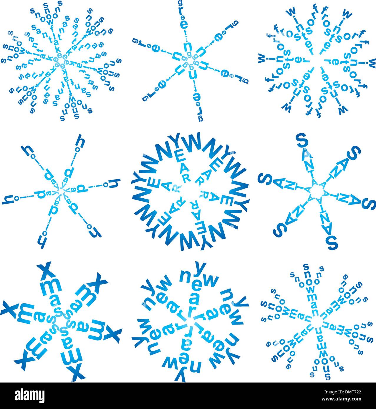 Words winter Stock Vector Images - Alamy