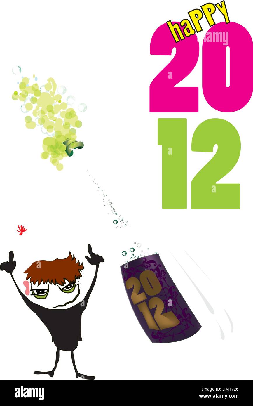 Happy new year 2012 Stock Vector Image & Art - Alamy