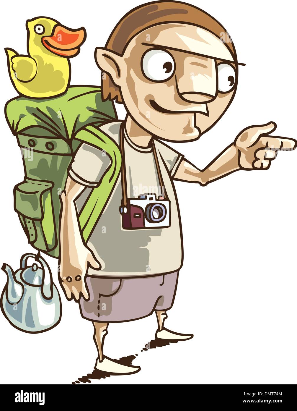 Cartoon backpacker hi-res stock photography and images - Alamy