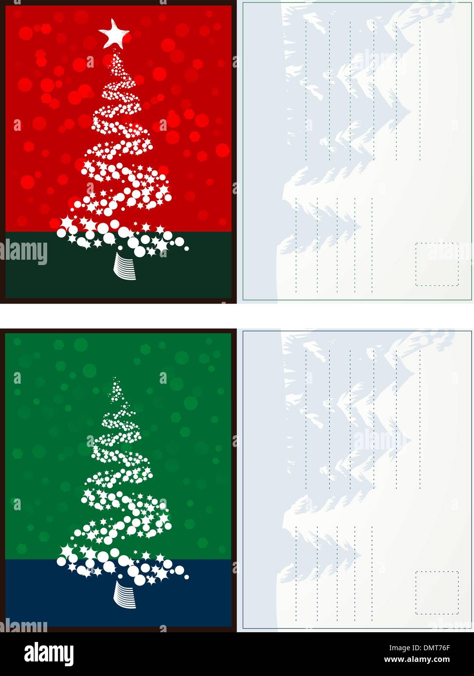 Christmas postcards set Stock Vector Image & Art - Alamy