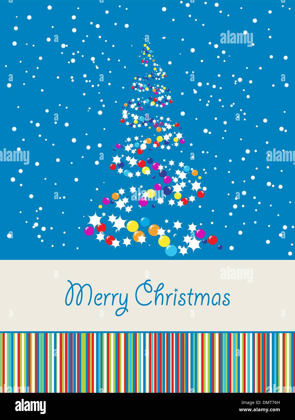 Striped red christmas card Stock Vector Images - Alamy